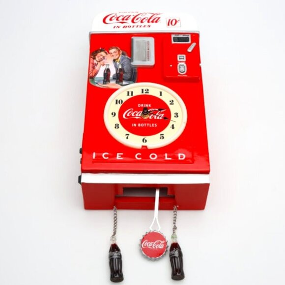 Vintage | Wall Decor | Coca Cola Vending Machine Cuckoo Clock With ...